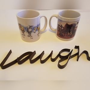 Leanin' Tree | Dining | Vintage Leanin Tree Nag Mug Time To Get Crackin ...